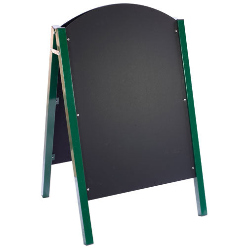 Steel Leg Chalkboard | Curved Top Blackboard | Display Wizard