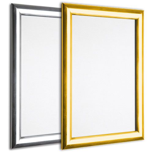 25mm Profile Poster Silver/Gold Snap Frames | Polished Finish – Display ...