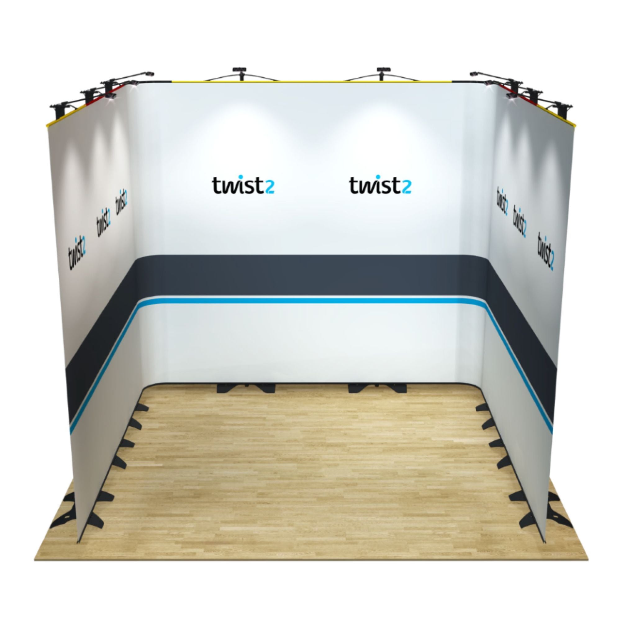 Twist2 | 3m x 3m Modular Exhibition Stand | U-Shape – Display Wizard