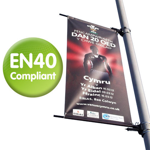 Euro Chieftain Lamppost Banner System - EN40 Compliant – Display Wizard