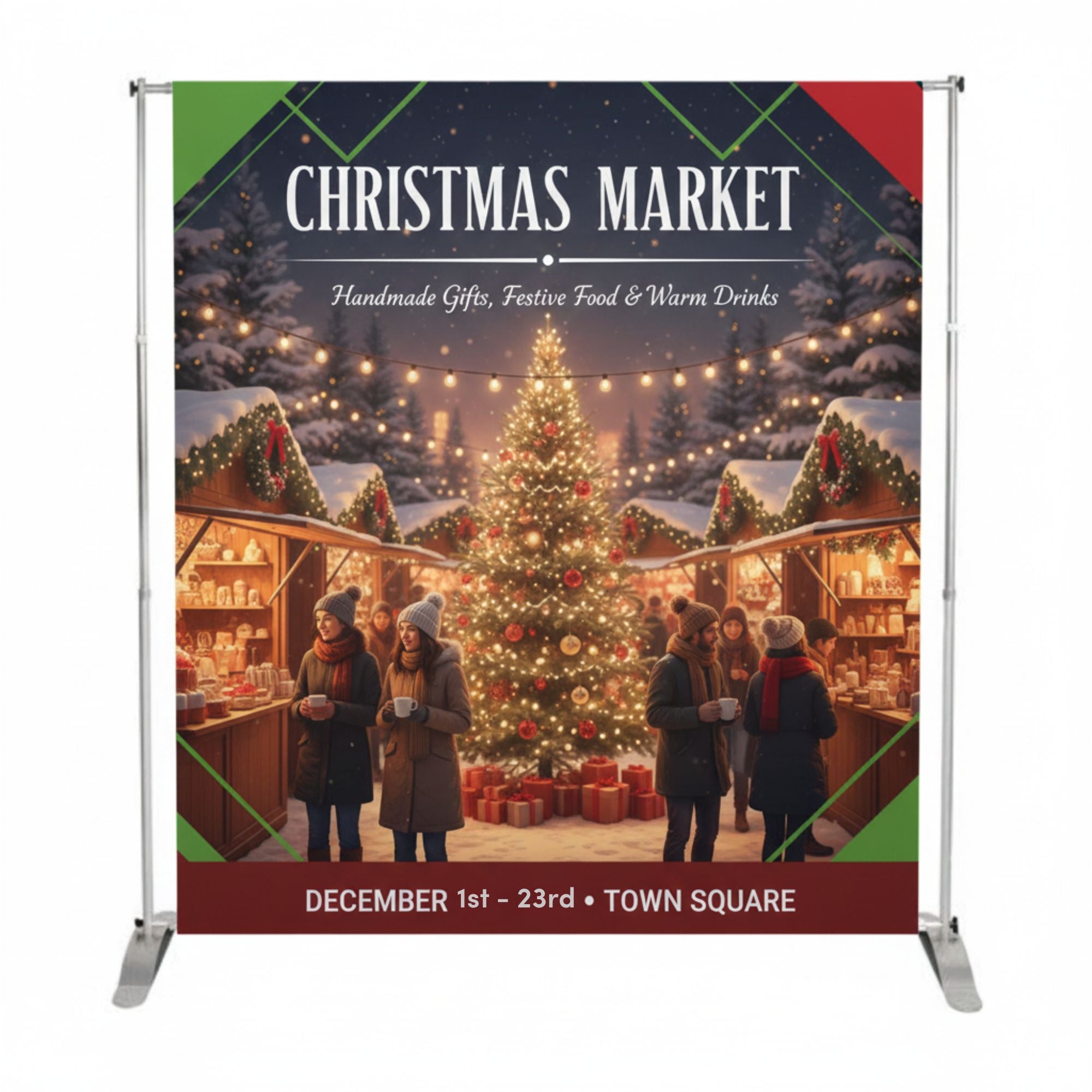 Nimbus Large Format Banner Stand | 1.5m+ Wide Banner – Display Wizard