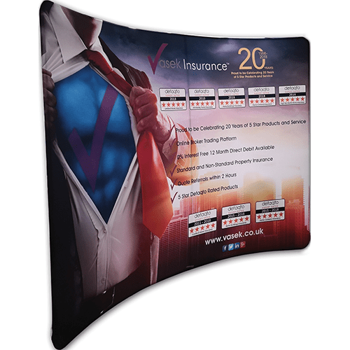 Evolve Curved Fabric Pop Up | Curved Fabric Exhibition Stand – Display ...