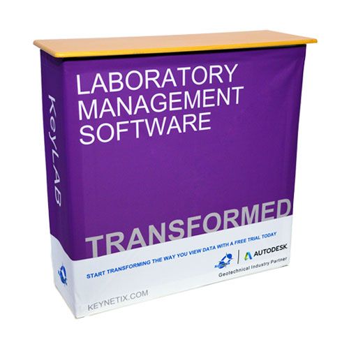 EventPro Printed Fabric Exhibition Counter | Fabric Counter – Display ...