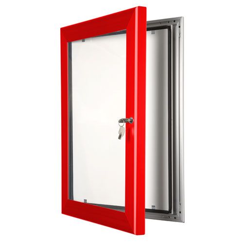 Custom Colour Key Lock Poster Case | Lockable Poster Cases – Display Wizard