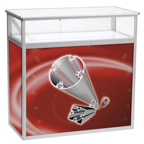 PC-12 Folding Portable Showcase | Exhibition Display Case | DC-12 ...
