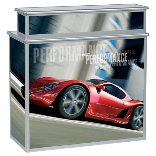 PC 3 Folding Portable Display Counter | Portable Showcase – Display Wizard