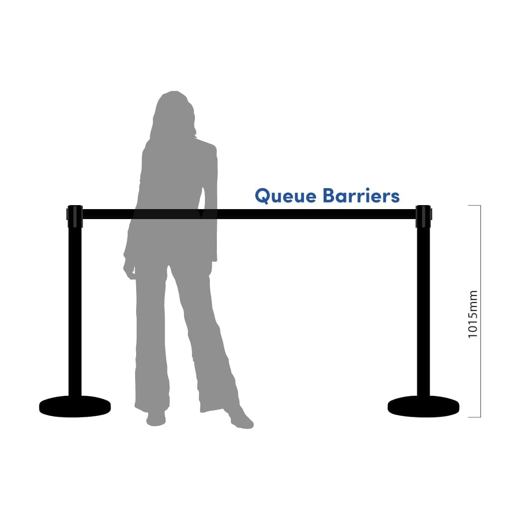 SafetyMaster High Visibility Twin Retractable Barriers – Display Wizard