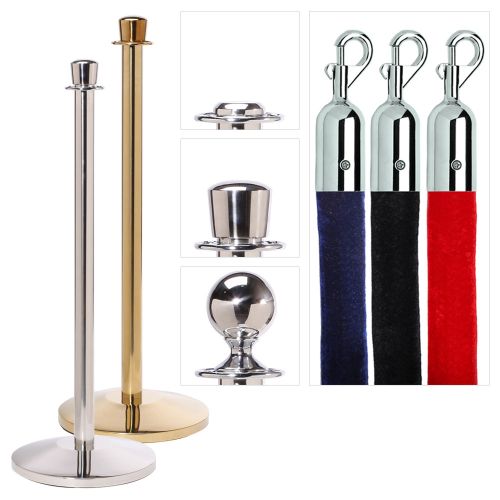 RopeMaster Post & Rope Barrier Kit 5/4 | Rope Barriers – Display Wizard