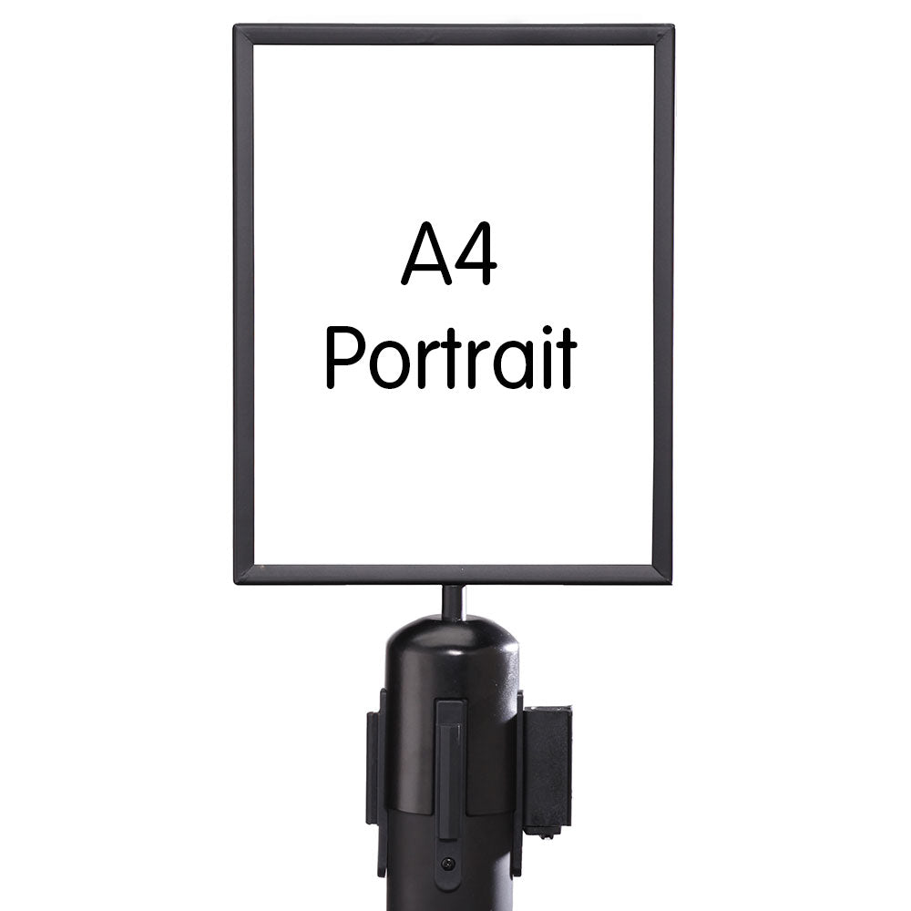 Queue Barrier Sign Frame - QueuePro 75mm (4.9m belts) – Display Wizard