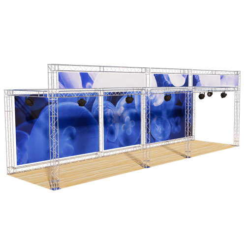 11m x 3m Gantry Exhibition Stand To Hire - Custom-Branded – Display Wizard